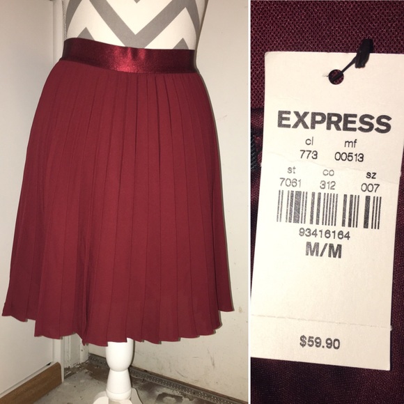 Express | Skirts | Express Nwt Pleated Skirt | Poshmark